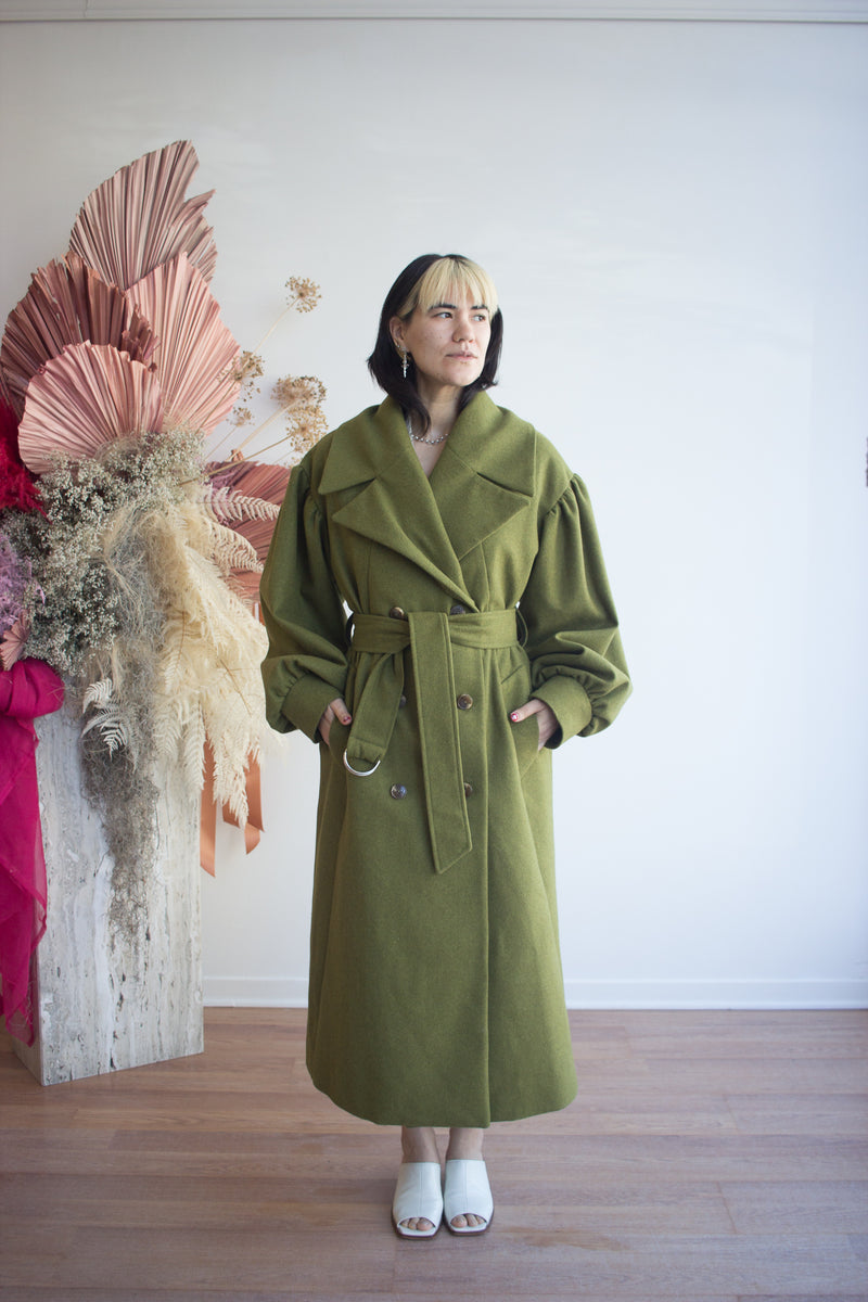 Eliza Faulkner Josephine Coat (Green) - Victoire Boutique - Jacket - Eliza Faulkner - Victoire ...