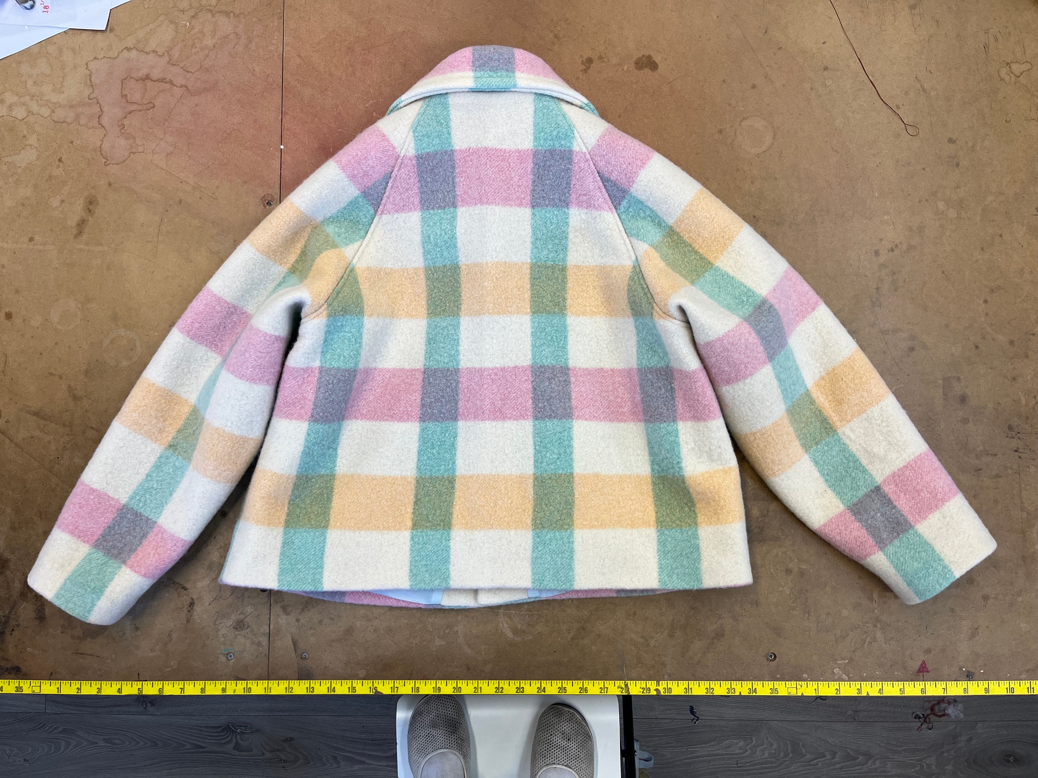 Sweet Juju Pastel Cream Check Jacket (Pink/Blue/Orange) – Victoire Boutique