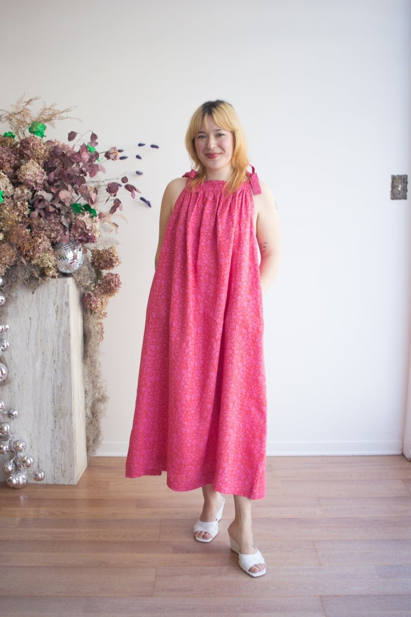 Kate Austin Designs Maxi Mimi Dress (Pink/Red Jasmine) - Victoire ...