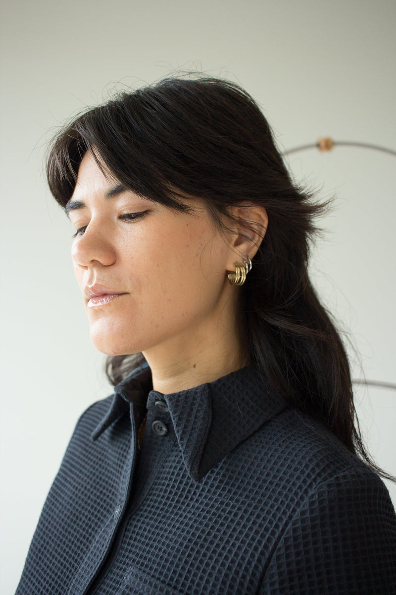 Natalie Joy Divide Hoops (Small) - Victoire Boutique - Earrings ...