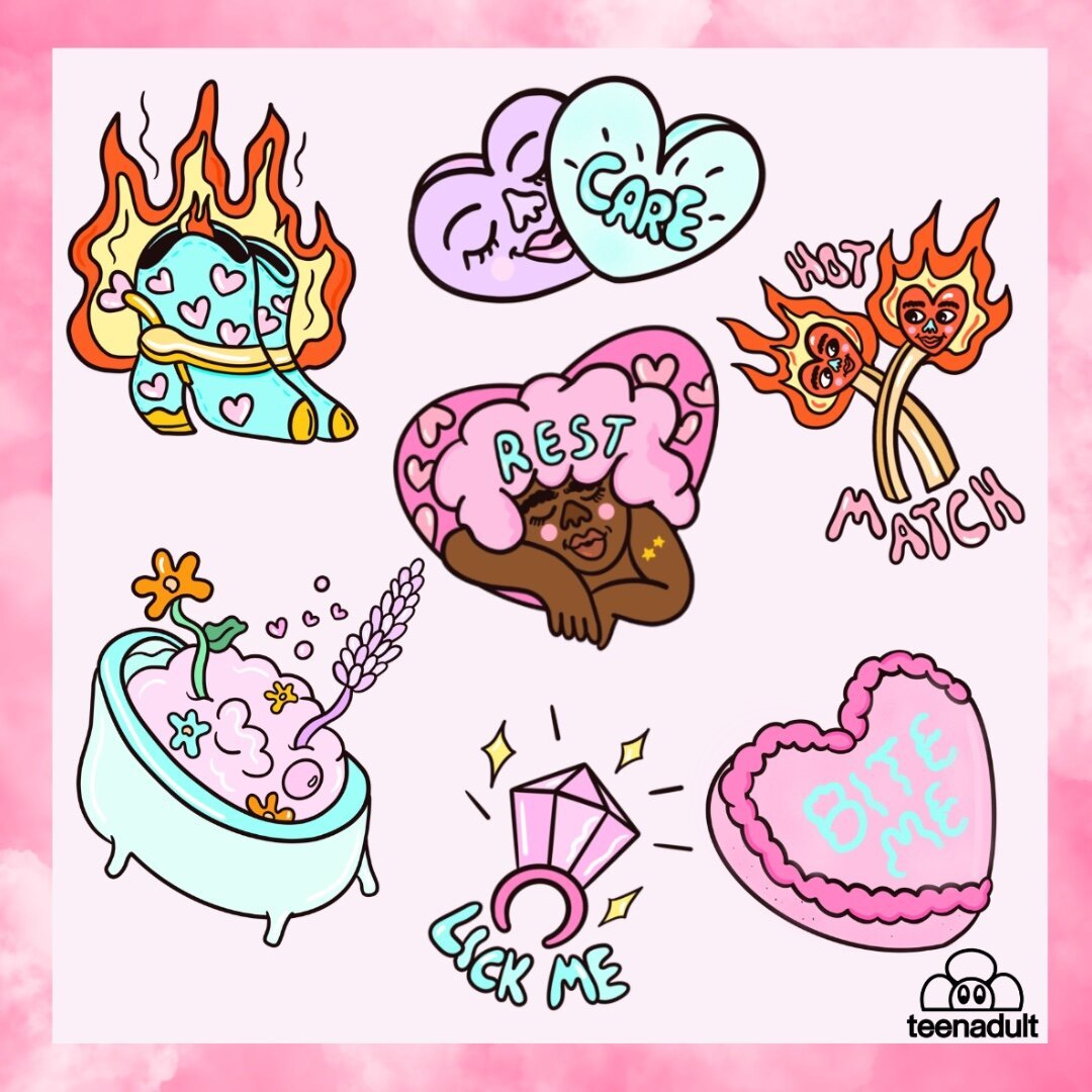 Teenadult Give This to Your Crush Sticker Sheet - Victoire Boutique ...
